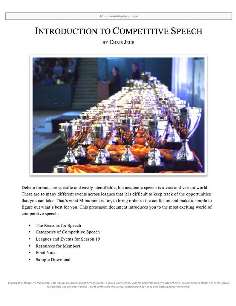 Introduction-to-Competitive-Speech - Monument Members